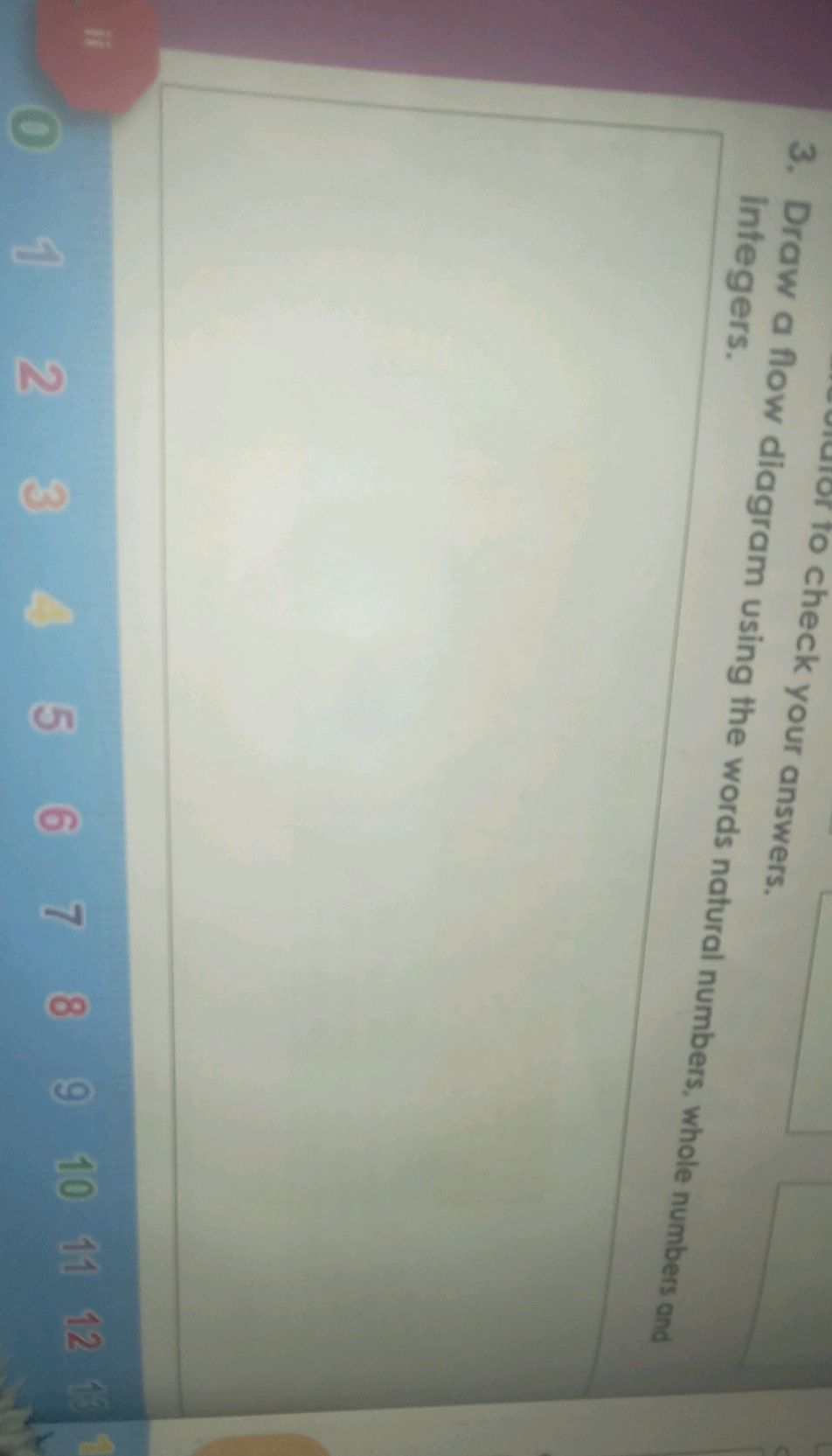 Draw a flow diagram using the words natural