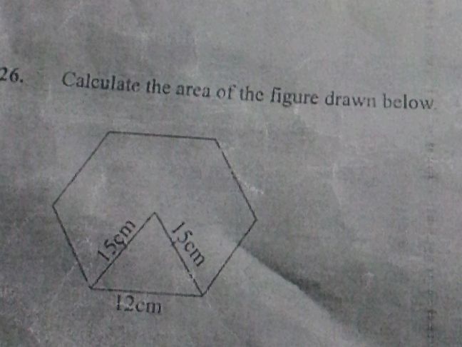 26. Calculate the area of the figure drawn | StudyX