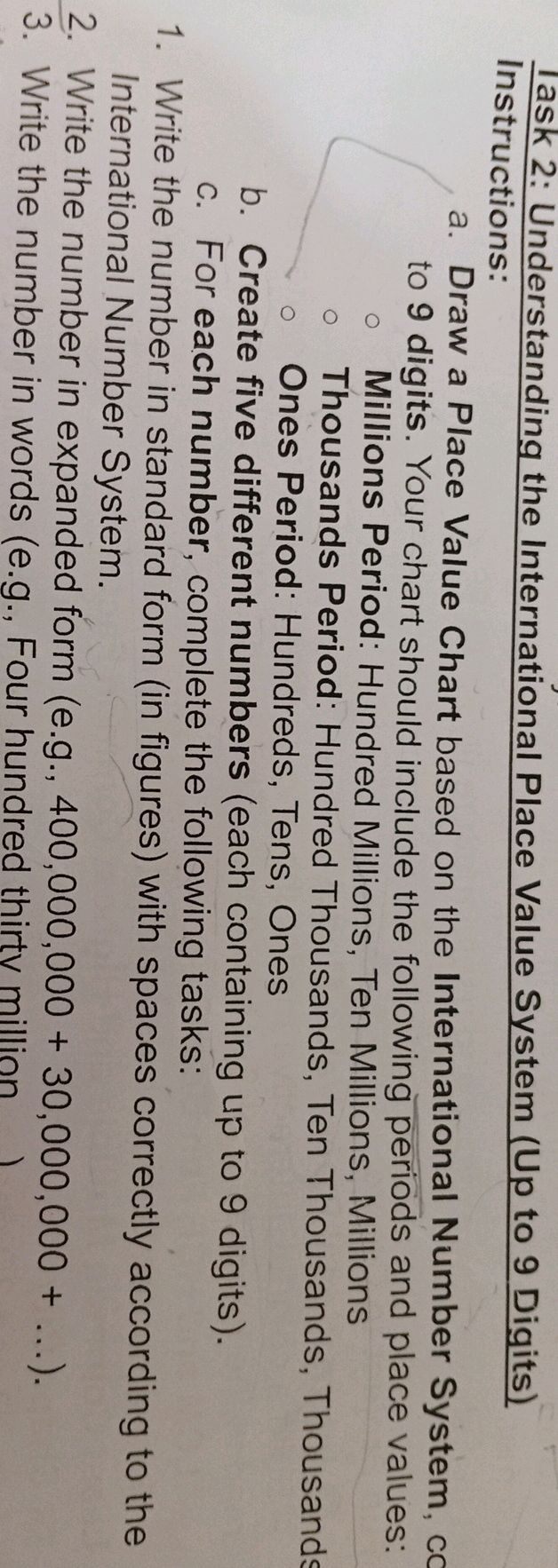 Task 2: Understanding the International | StudyX