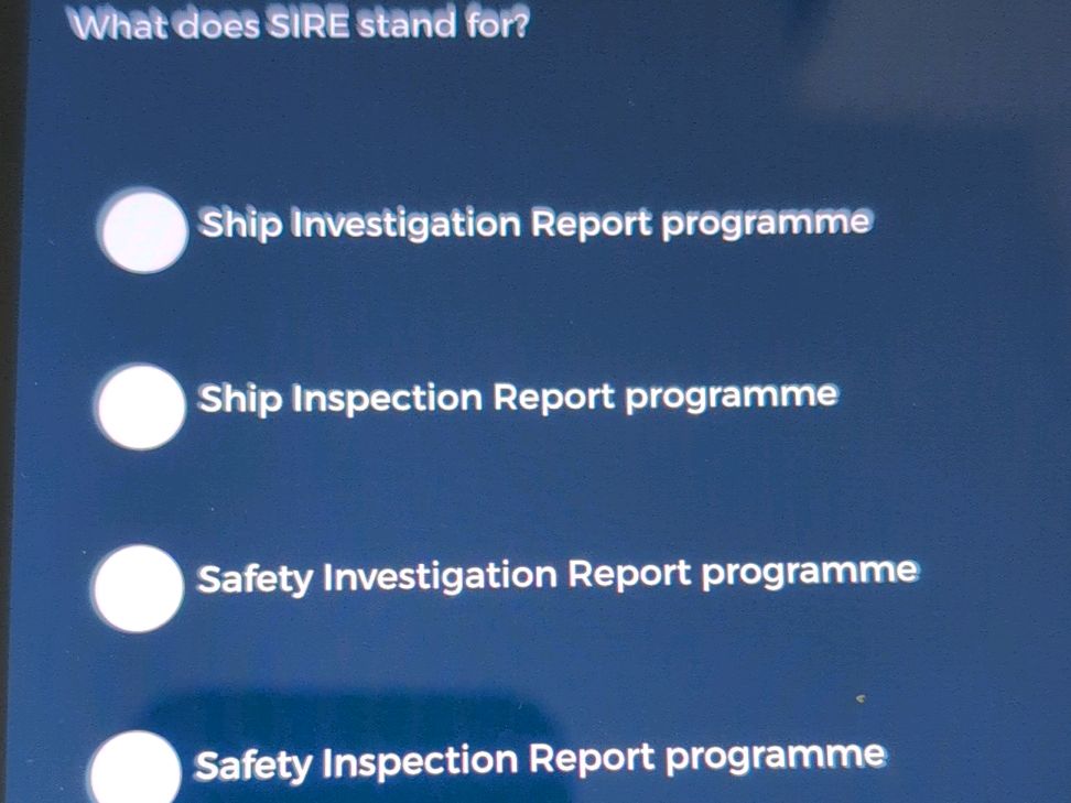 What does SIRE stand for? Ship | StudyX