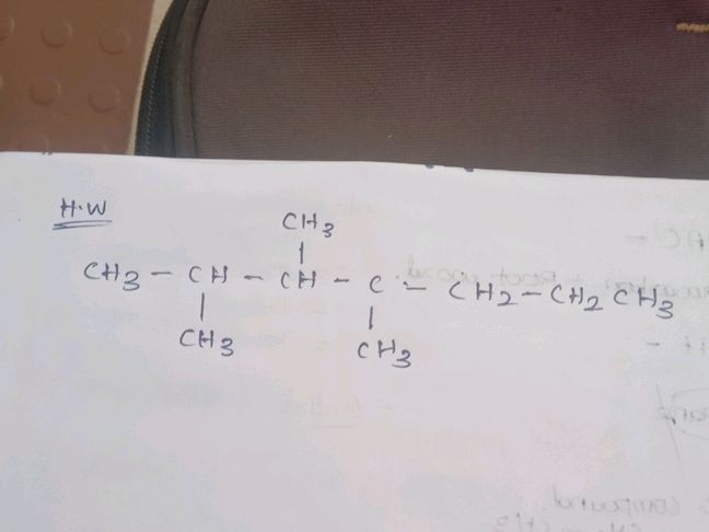 CH3 | CH3-CH-CH-C-CH2-CH2CH3 | CH3 CH3 | StudyX
