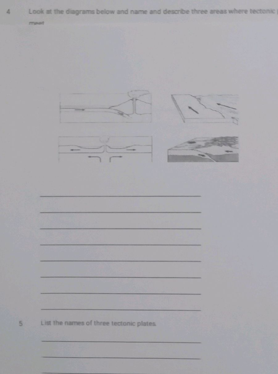 4 Look at the diagrams below and name and | StudyX