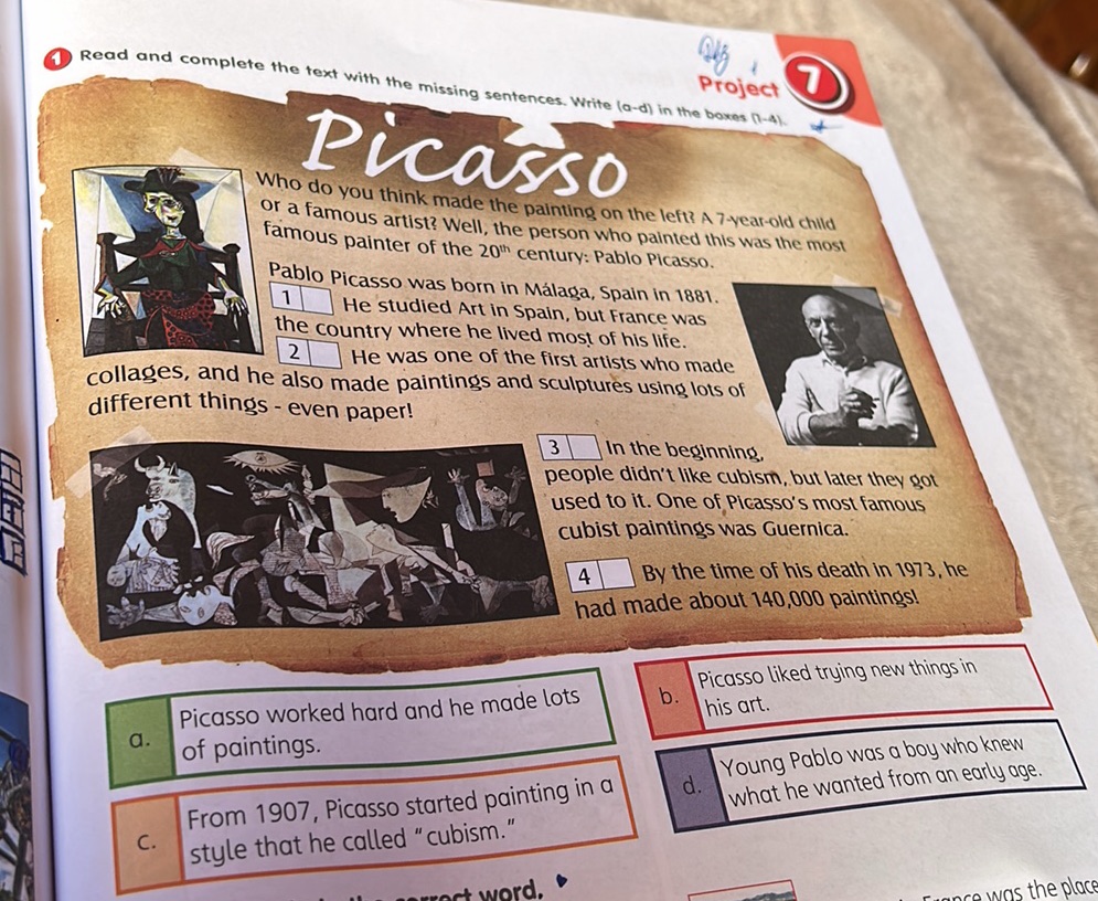 Read and complete the text with the missing | StudyX