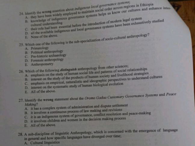 24. Identify the wrong assertion about | StudyX