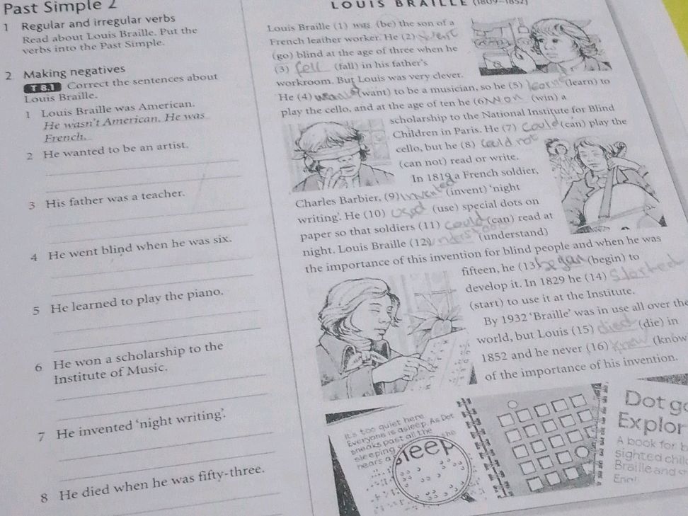 1 Regular and irregular verbs Read about | StudyX