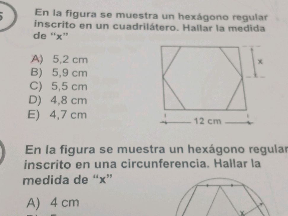 En la figura se muestra un hexagono regular | StudyX