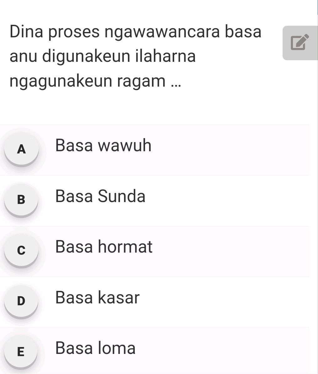 Dina proses ngawawancara basa anu digunakeun | StudyX