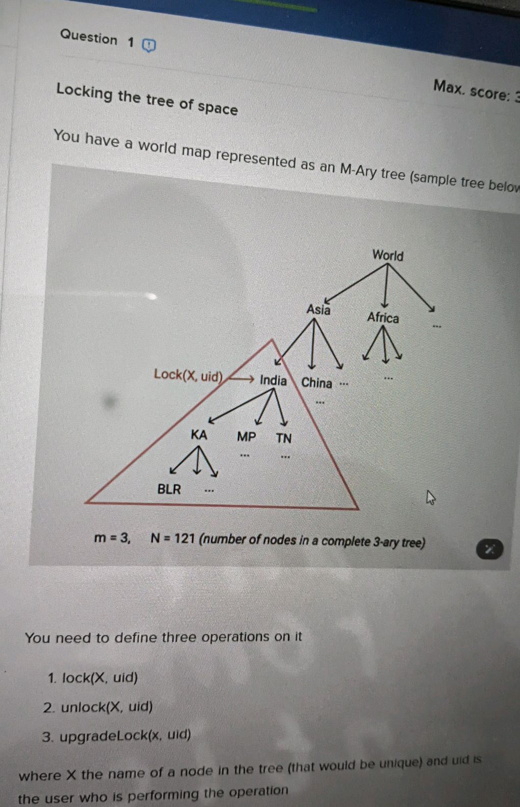 You have a world map represented as an M-Ary | StudyX