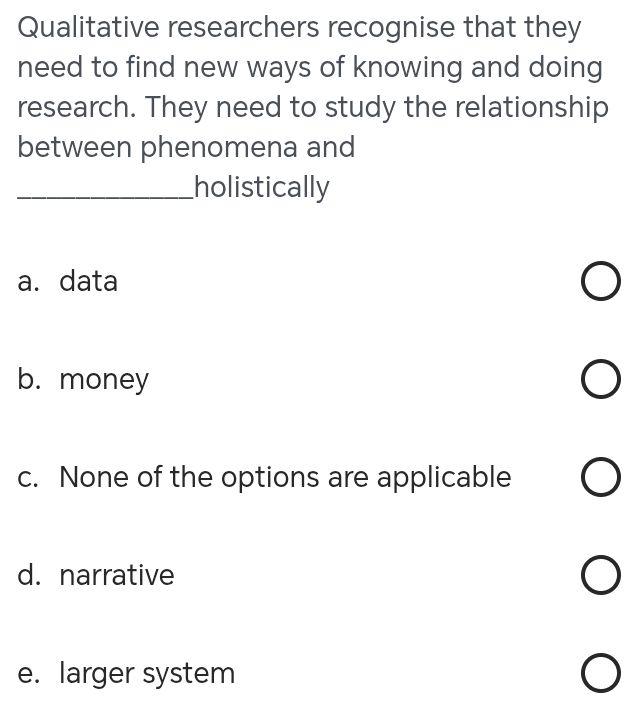 Qualitative researchers recognise that they | StudyX