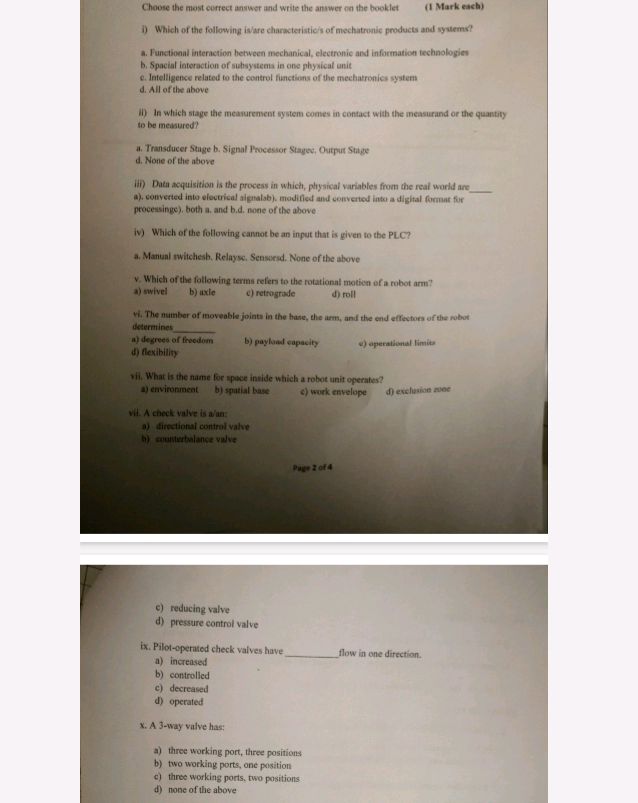 Choose the most correct answer and write the | StudyX