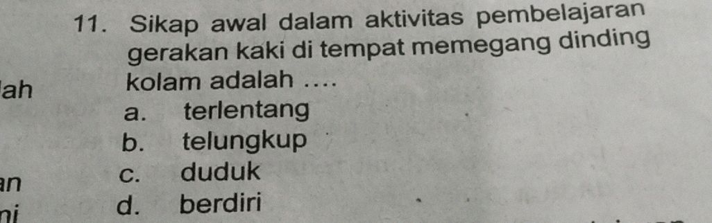 11. Sikap awal dalam aktivitas pembelajaran | StudyX