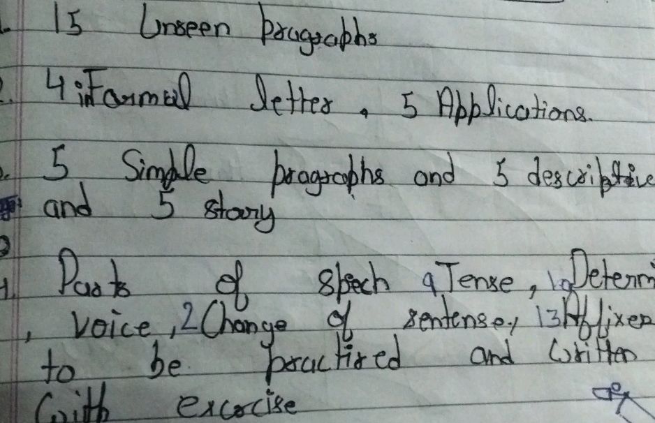 15 Unseen paragraphs 4 Informal letter, 5 | StudyX