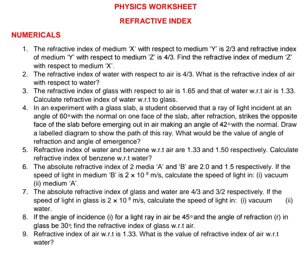 The refractive index of medium 'X' with