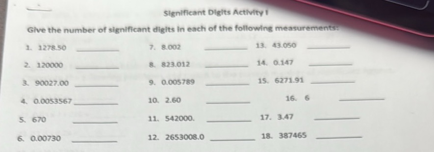 Give the number of significant digits in | StudyX