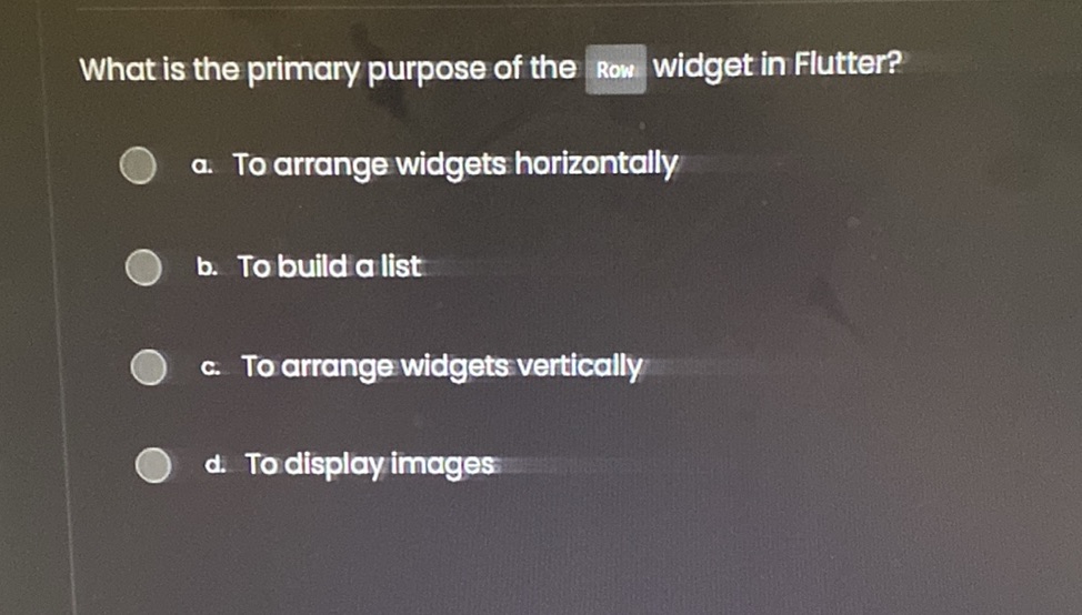 What is the primary purpose of the Row | StudyX