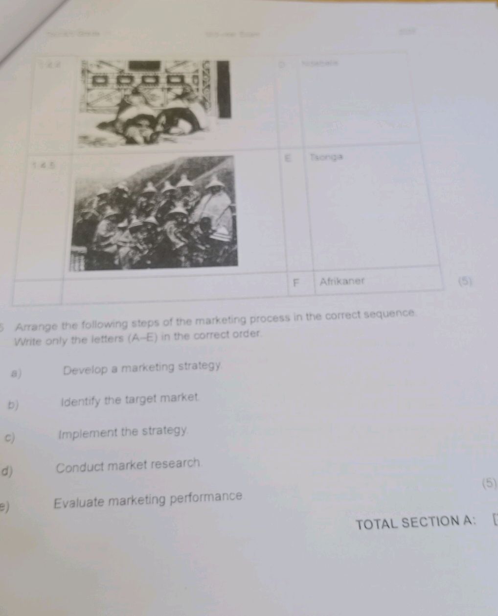 5 Arrange the following steps of the | StudyX