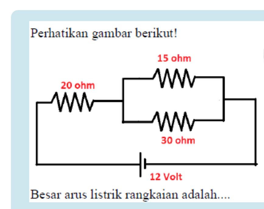 Perhatikan gambar berikut! Besar arus | StudyX