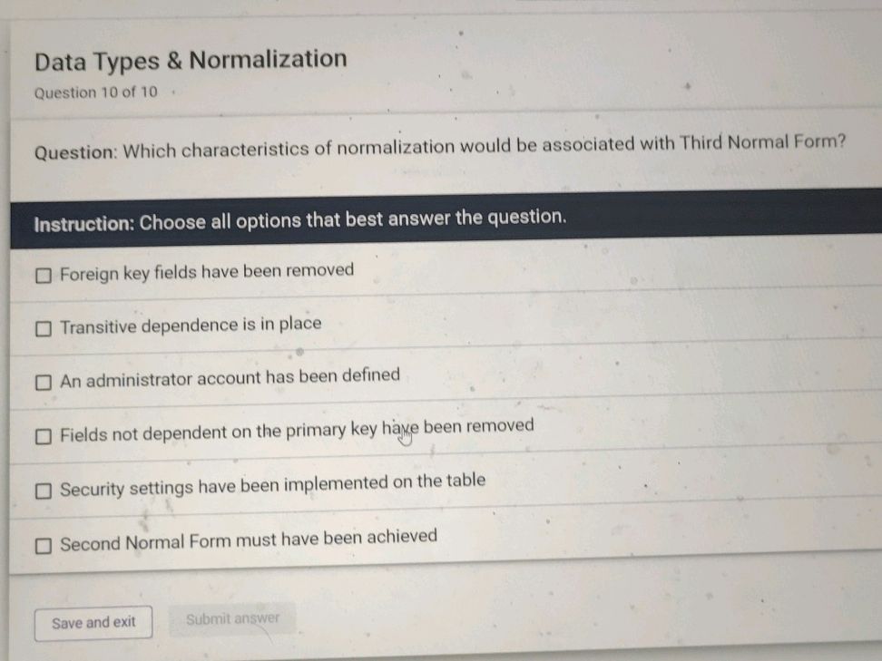 Question: Which characteristics of | StudyX