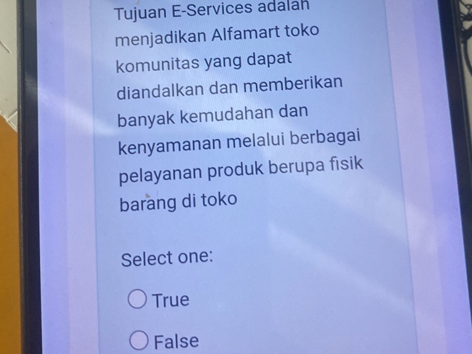 Tujuan E-Services adalah menjadikan Alfamart | StudyX