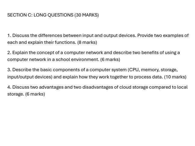 1. Discuss the differences between input and | StudyX