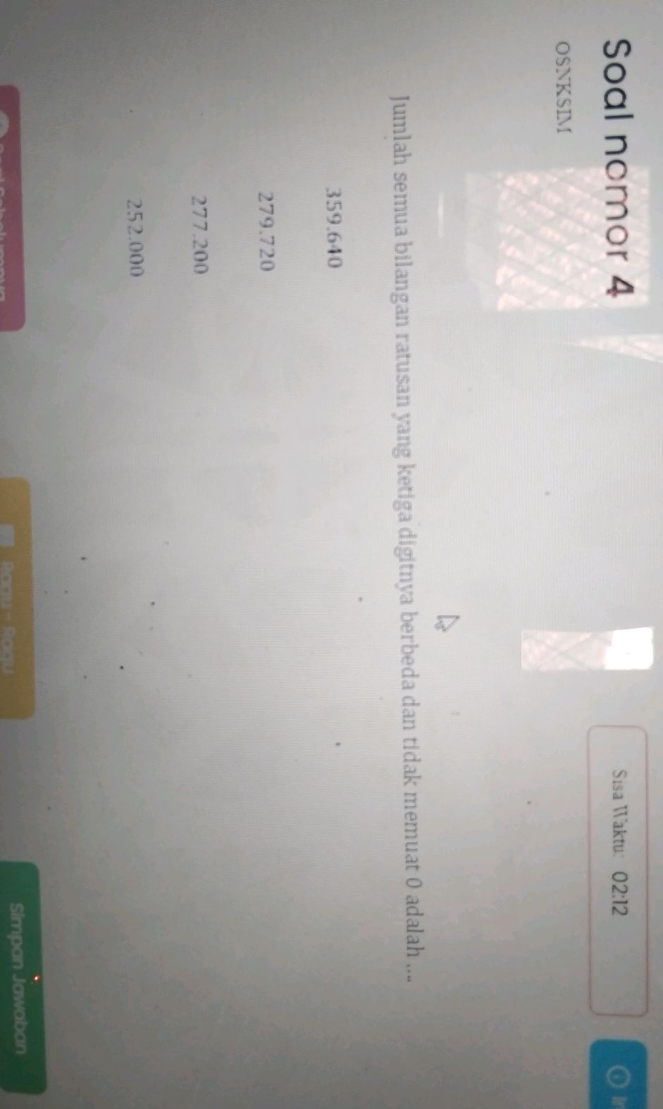 Jumlah semua bilangan ratusan yang ketiga | StudyX