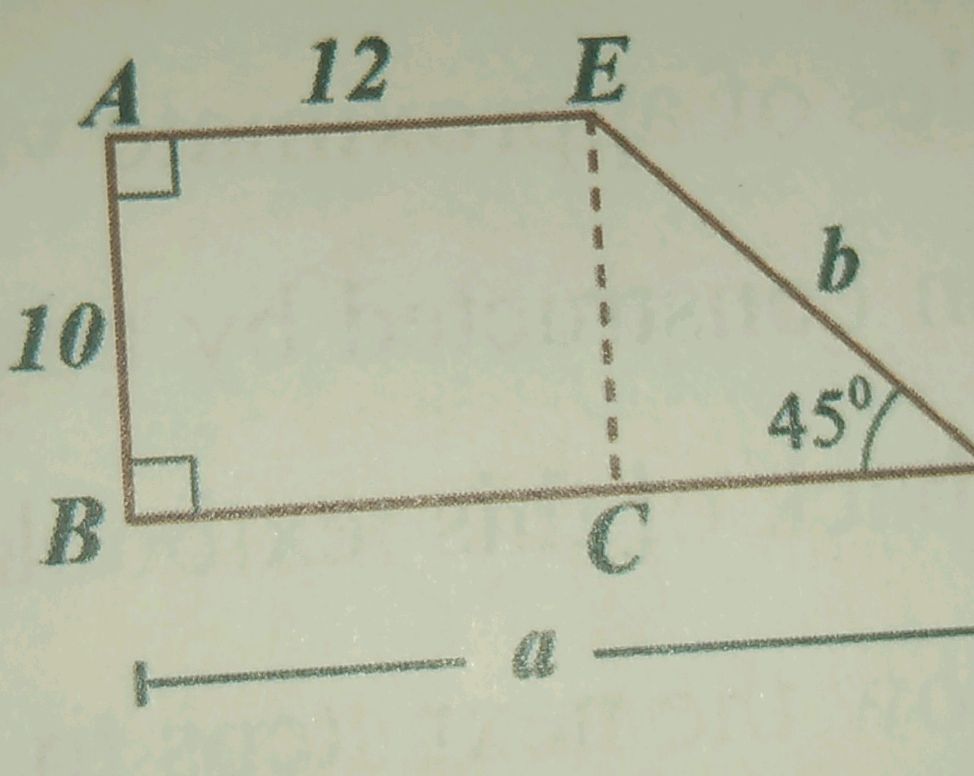 The image shows a trapezoid with a right | StudyX