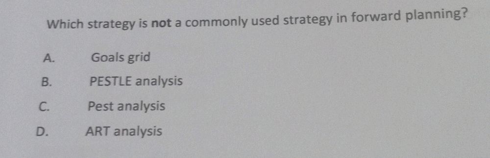Which strategy is not a commonly used | StudyX