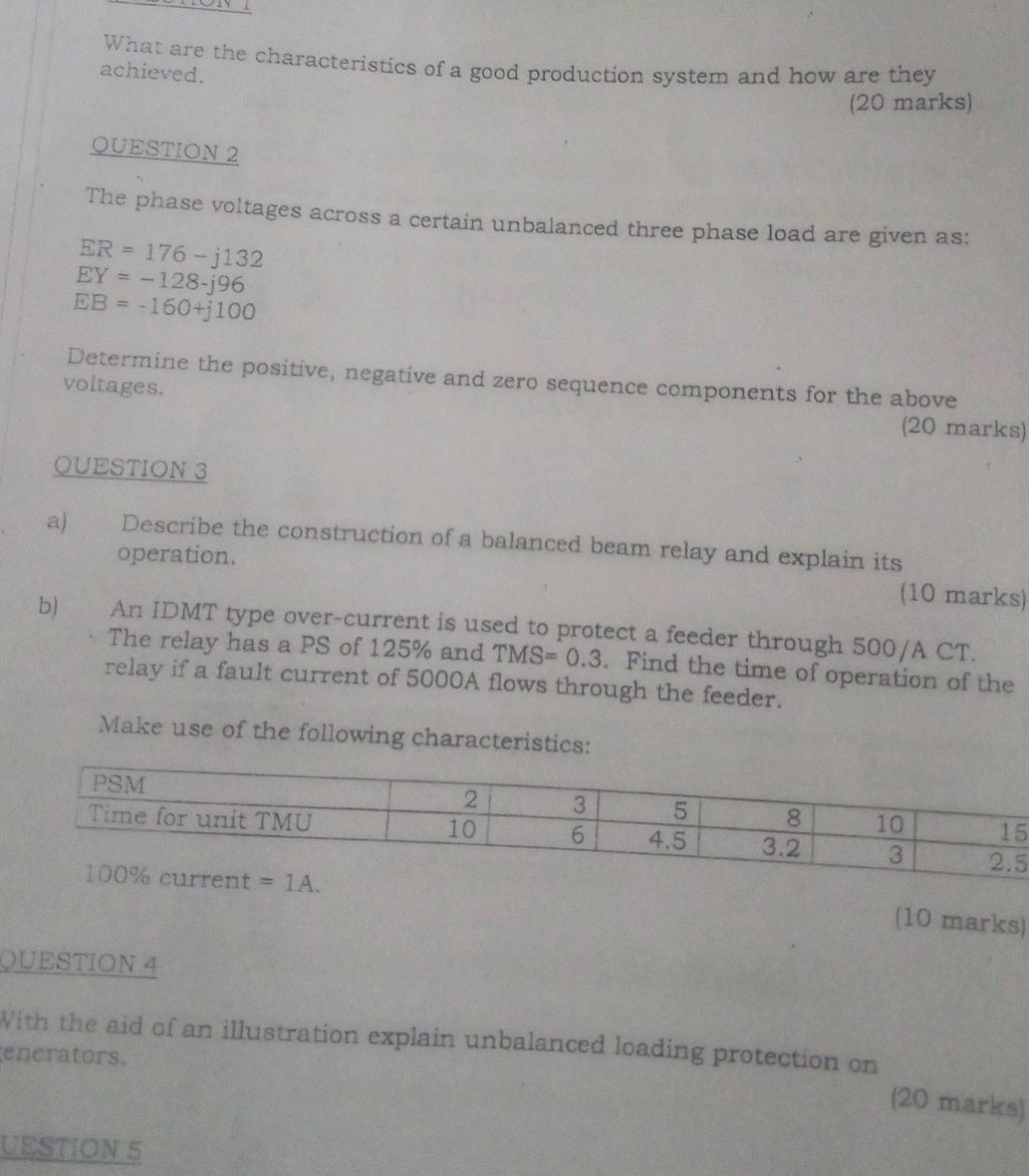 QUESTION 1 What are the characteristics of a | StudyX