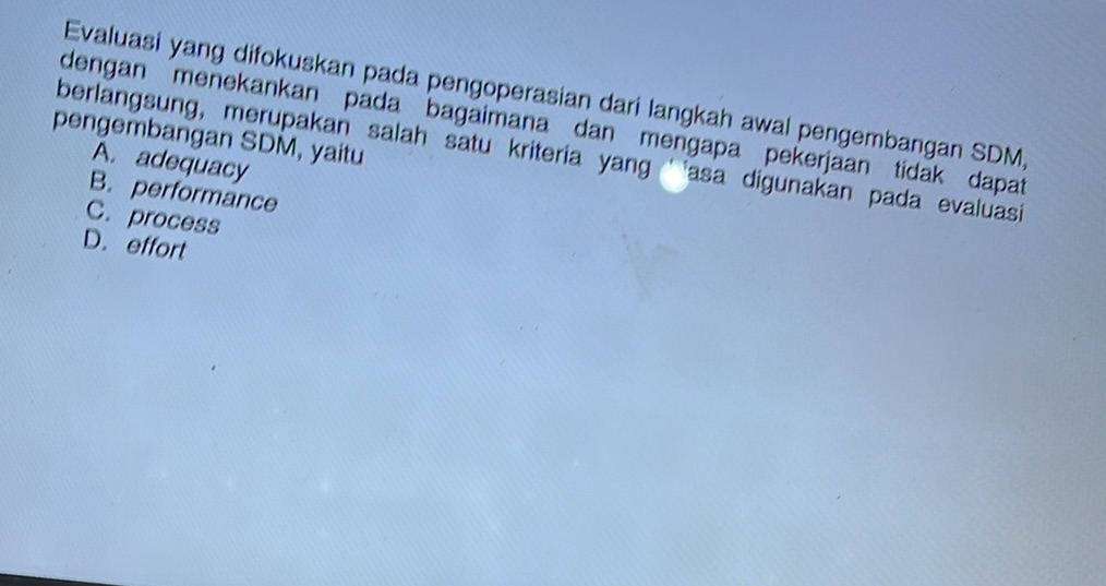 Evaluasi yang difokuskan pada pengoperasian | StudyX