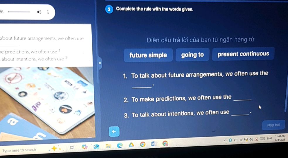 Complete the rule with the words given. | StudyX