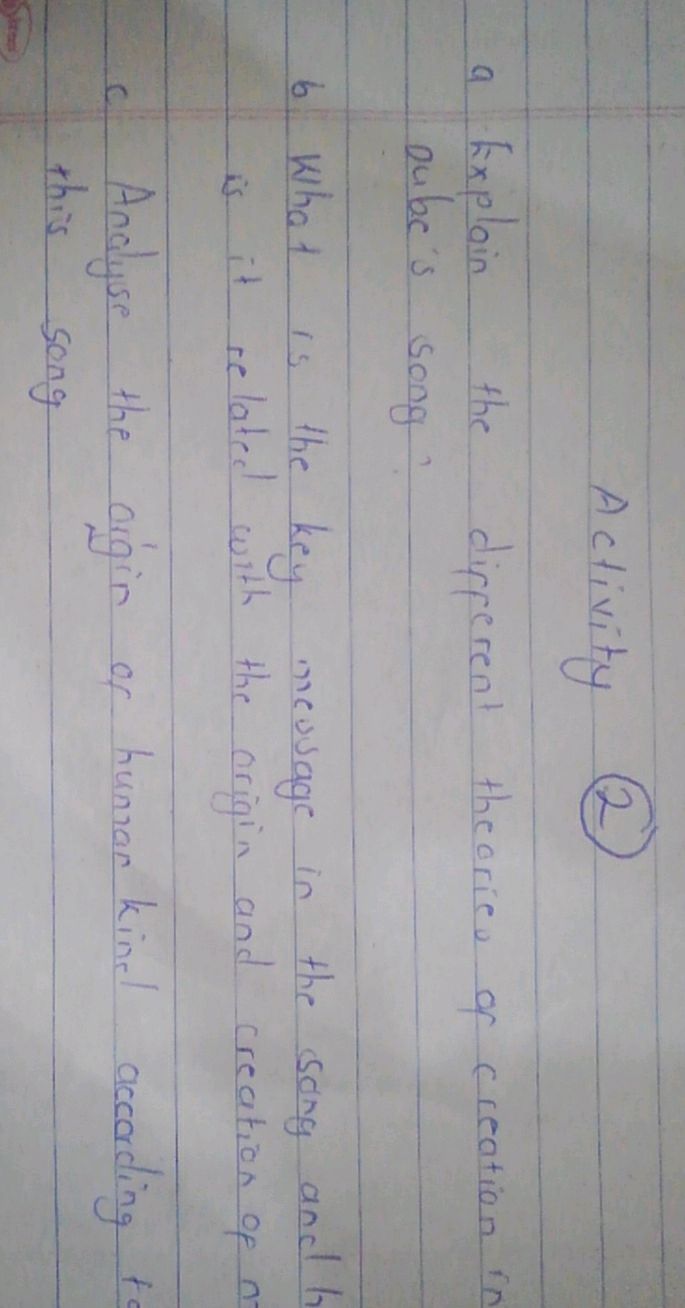 a. Explain the different theories of | StudyX