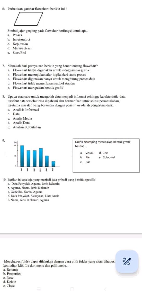 Perhatikan gambar flowchart berikut ini!
