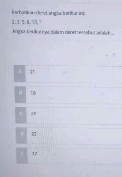 Perhatikan deret angka berikut ini: 2, 3, 5, | StudyX
