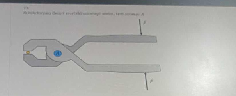 The image shows a diagram of pliers with | StudyX