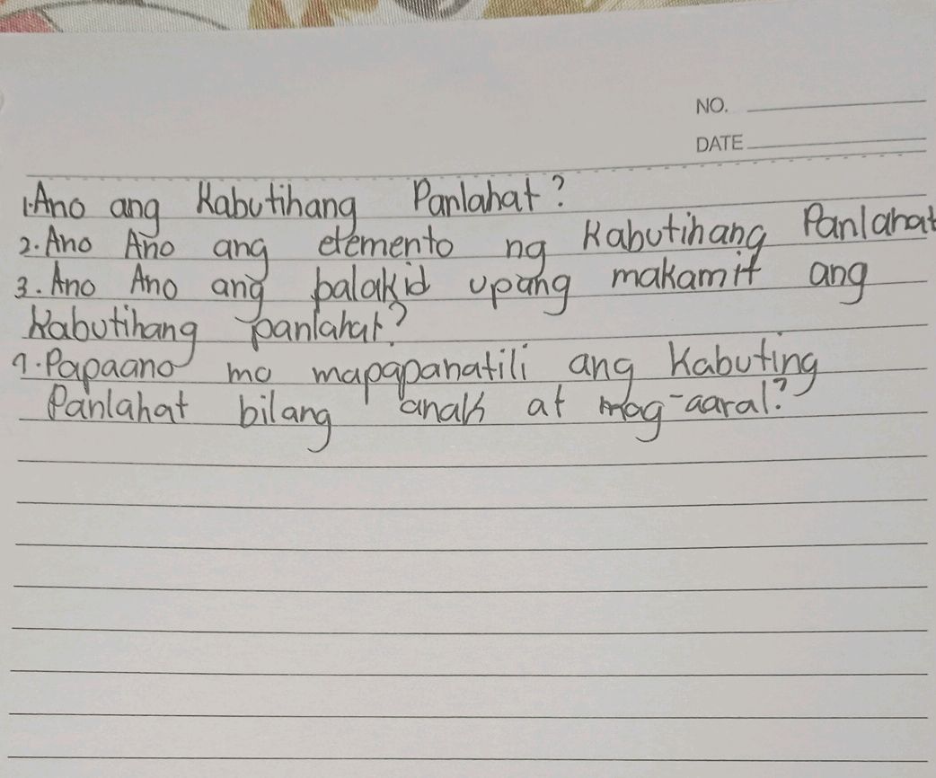 1. Ano ang Kabutihang Panlahat? 2. Ano ang | StudyX