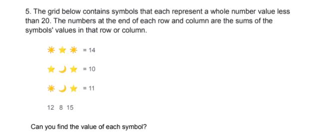 5. The grid below contains symbols that each | StudyX