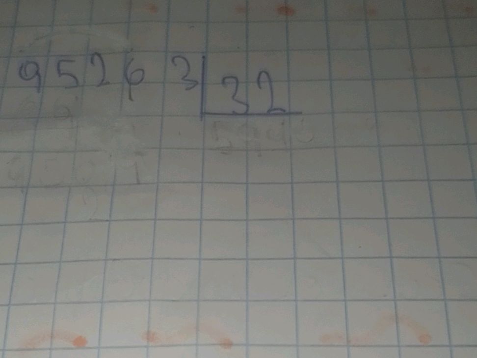 Division Problem: 95263 divided by 32 | StudyX