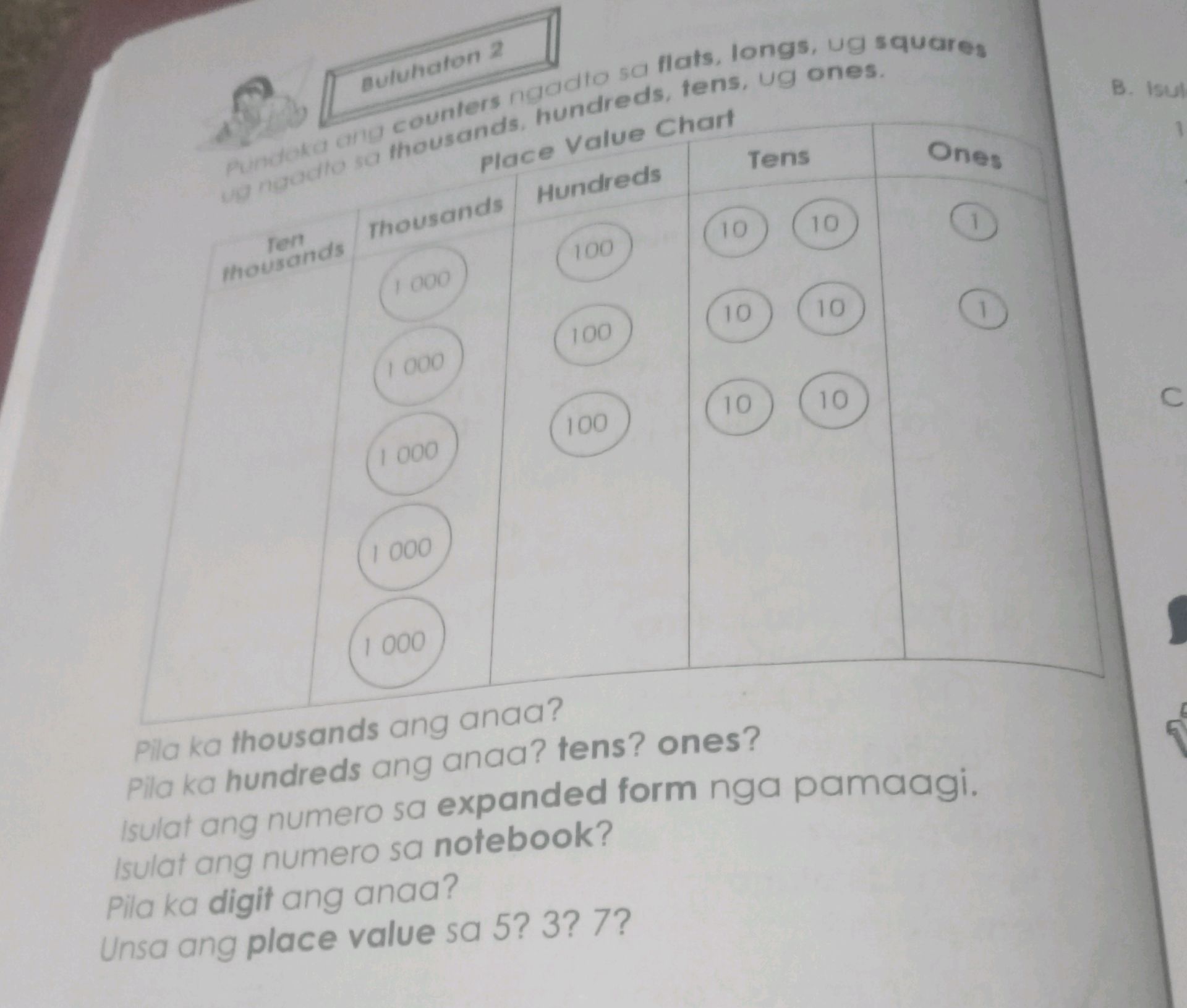 Place Value Chart | Ten thousands | | StudyX