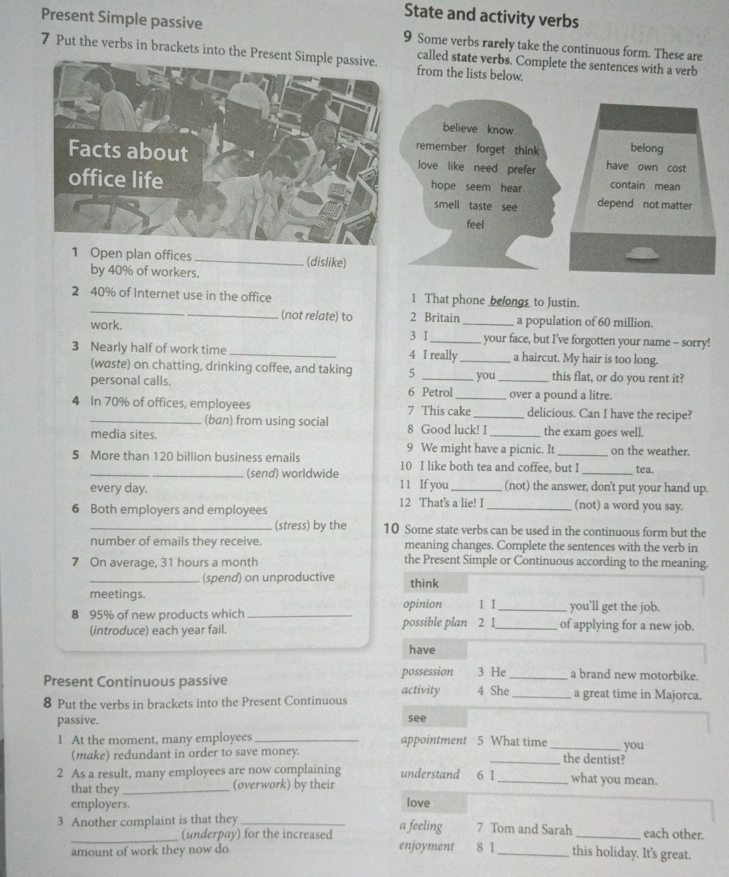 Present Simple passive 7 Put the verbs in | StudyX