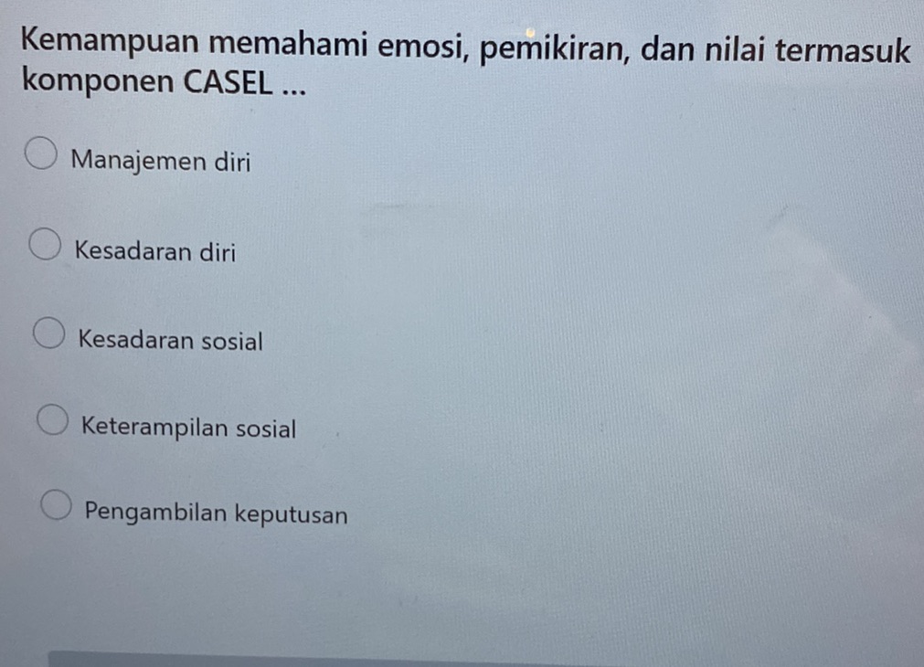 Kemampuan memahami emosi, pemikiran, dan | StudyX