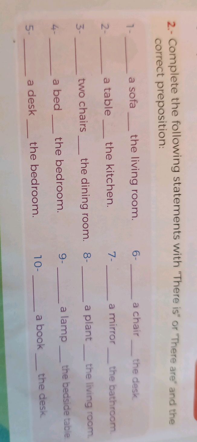 2.- Complete the following statements with | StudyX