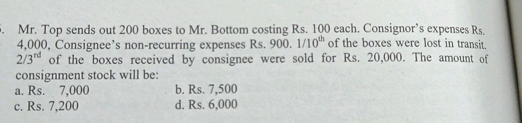 Mr. Top sends out 200 boxes to Mr. Bottom | StudyX