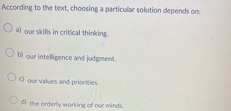 According to the text, choosing a particular