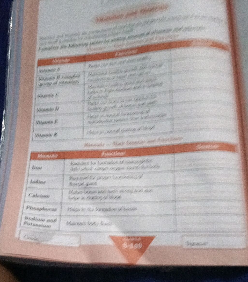 Complete the following tables by writing | StudyX