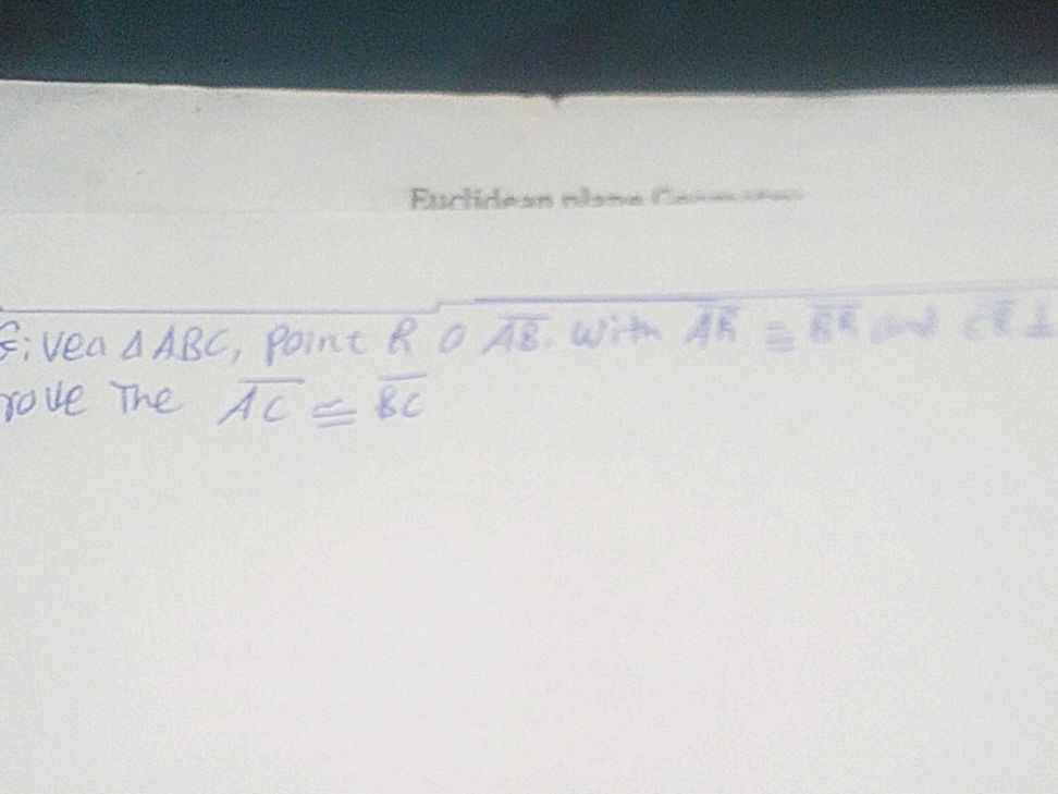Given $ ABC$, point $R$ on $AB$. With $AR = | StudyX