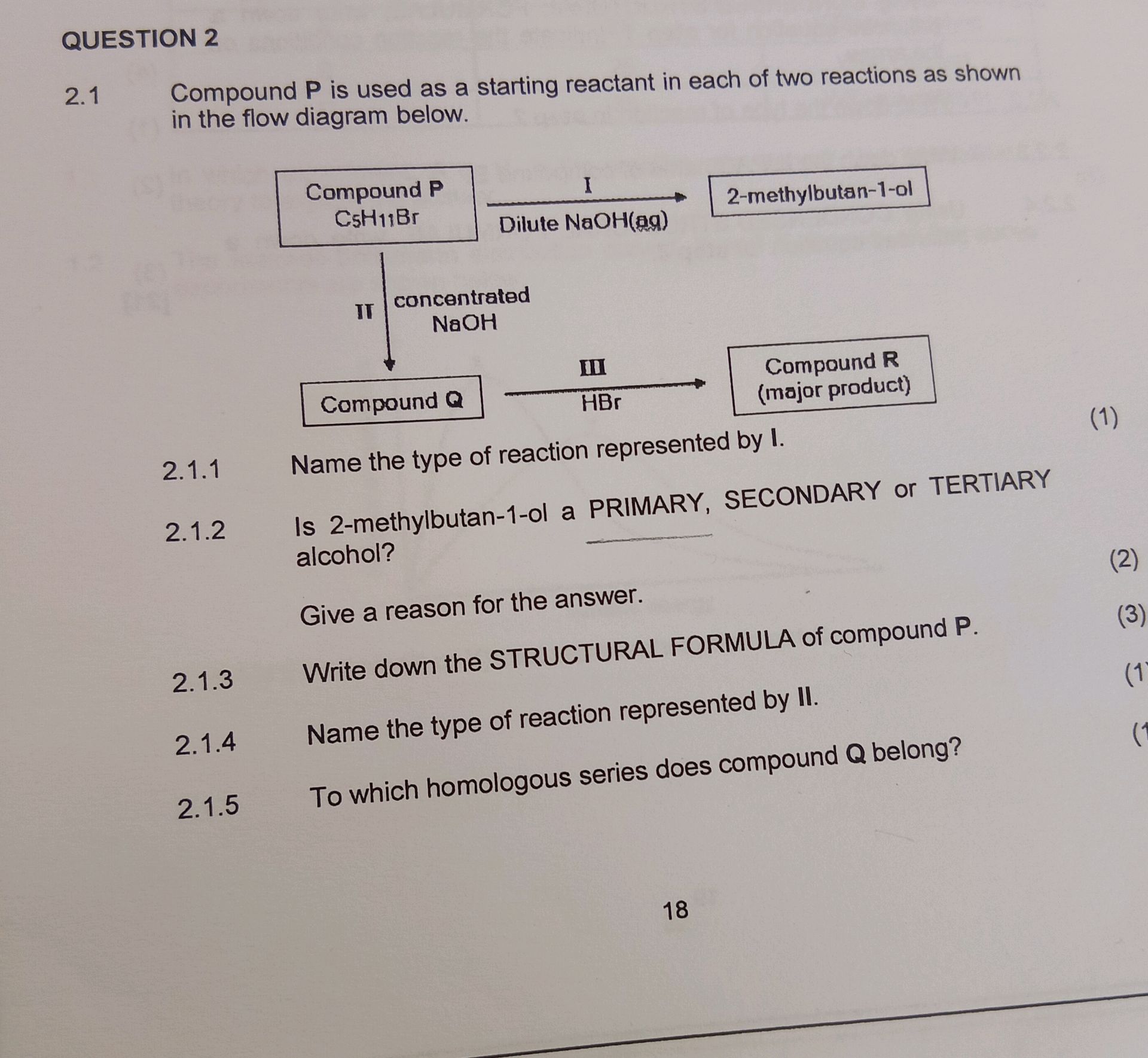 2. 1 Compound P is used as a starting | StudyX