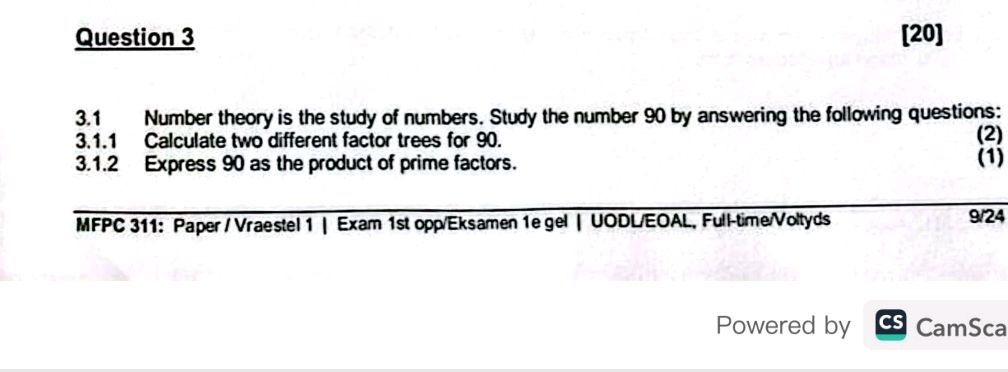 3. Number theory is the study of numbers. | StudyX