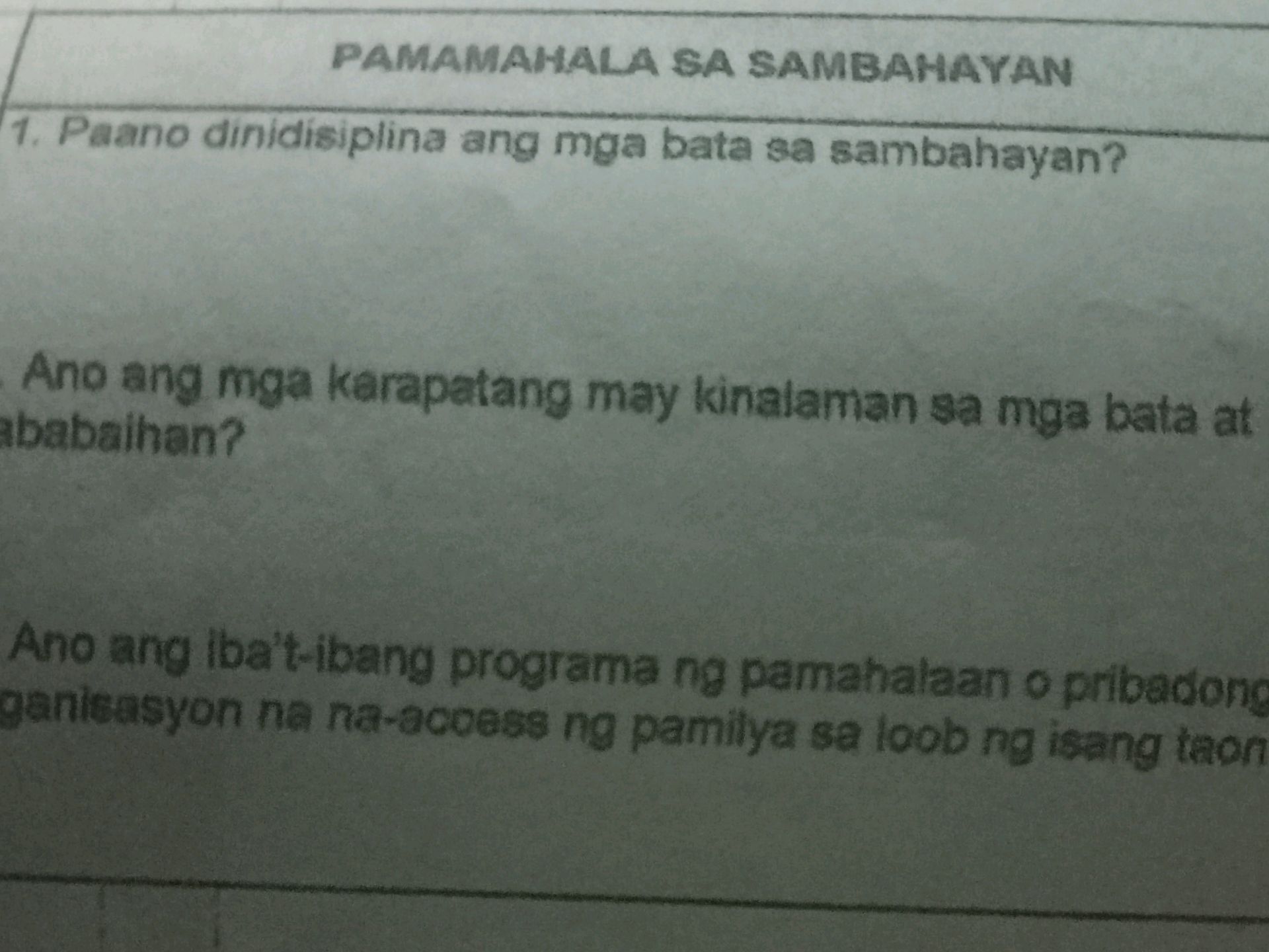 1. Paano dinidisiplina ang mga bata sa | StudyX