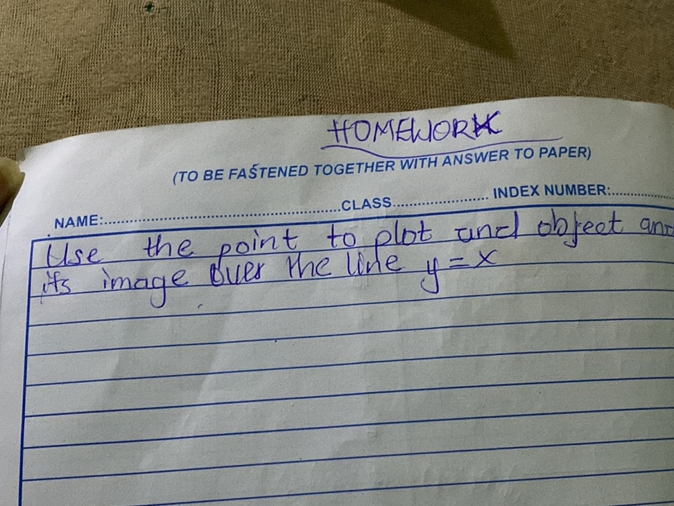 Use the point to plot and object and its | StudyX