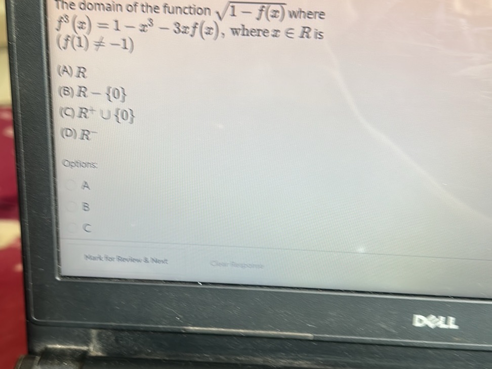 The domain of the function $ {1-f(x)}$ where | StudyX